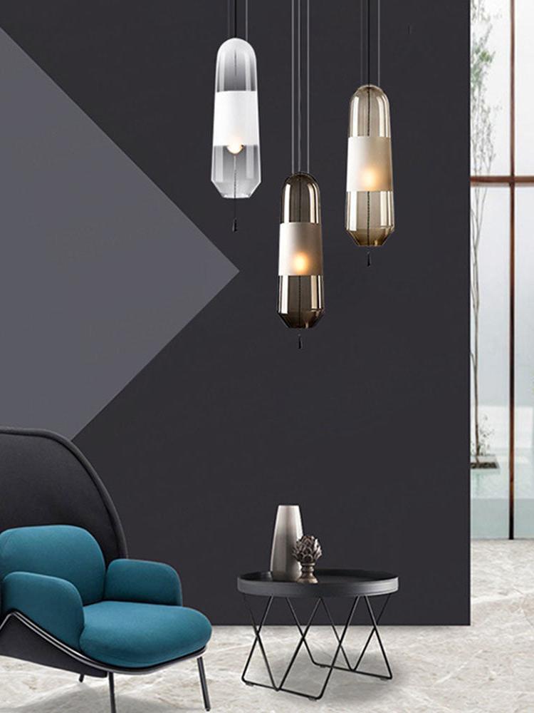 Creative Capsule Glass Pendant Light